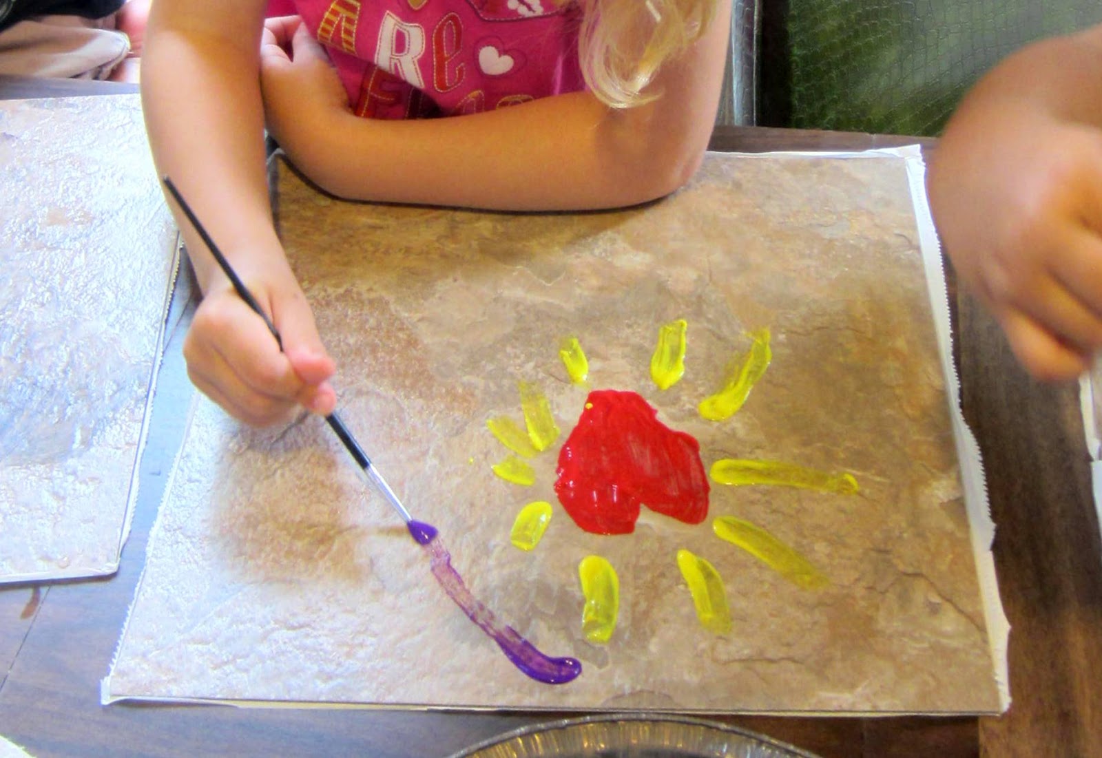 Tile Painting For Kids