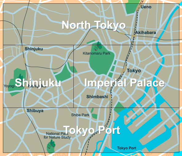 Map of Tokyo City Pictures | Map of Japan Cities