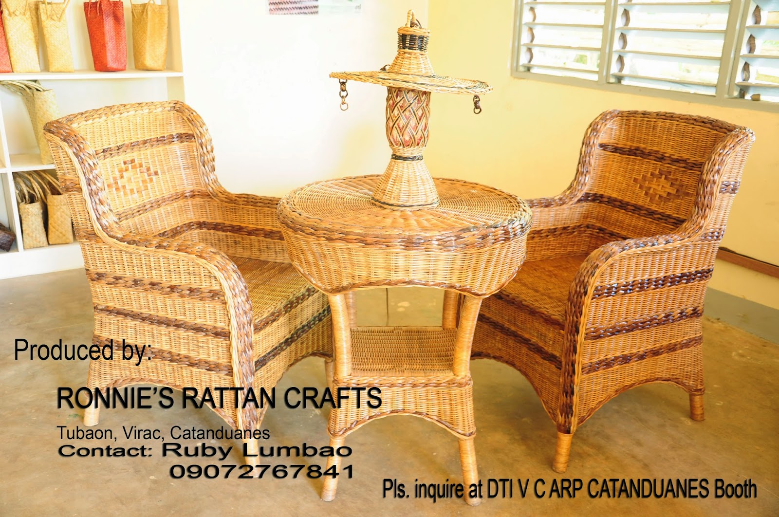 DTI CARP BIKOL Products: Abaca & Rattan crafts furniture of Catanduanes ...