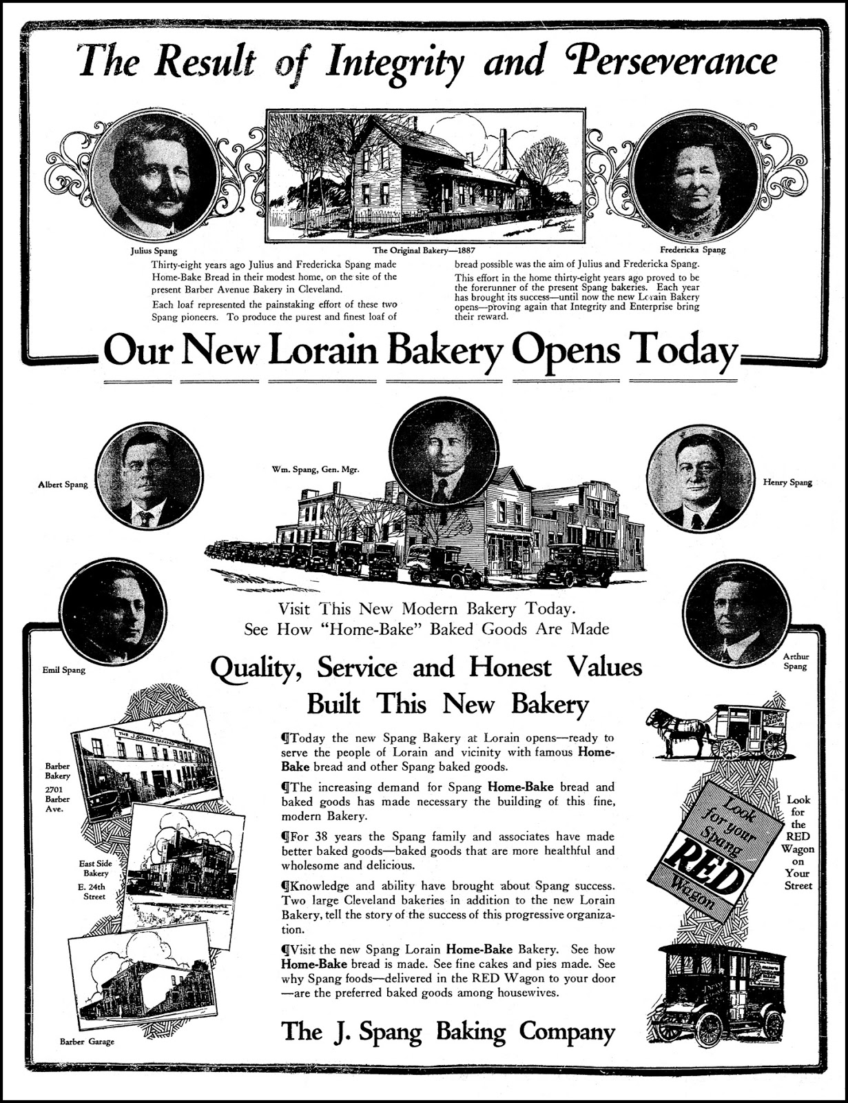 Brady's Bunch of Lorain County Nostalgia: Spang's Bakery Ad – April 29 ...