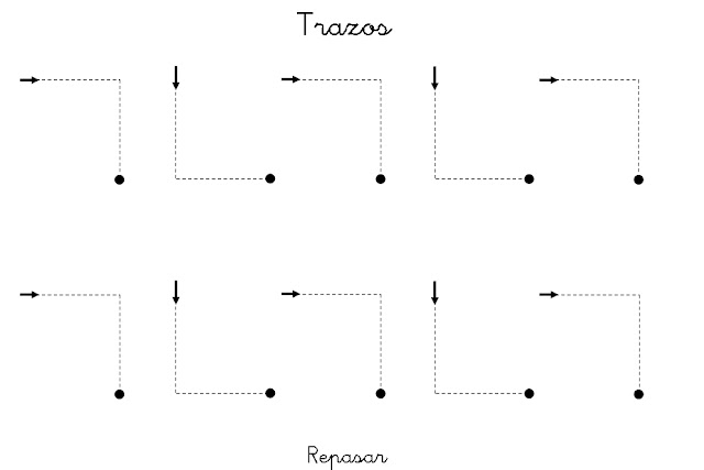Trabajando en Educación Infantil: 10 fichas para trabajar los trazos ...