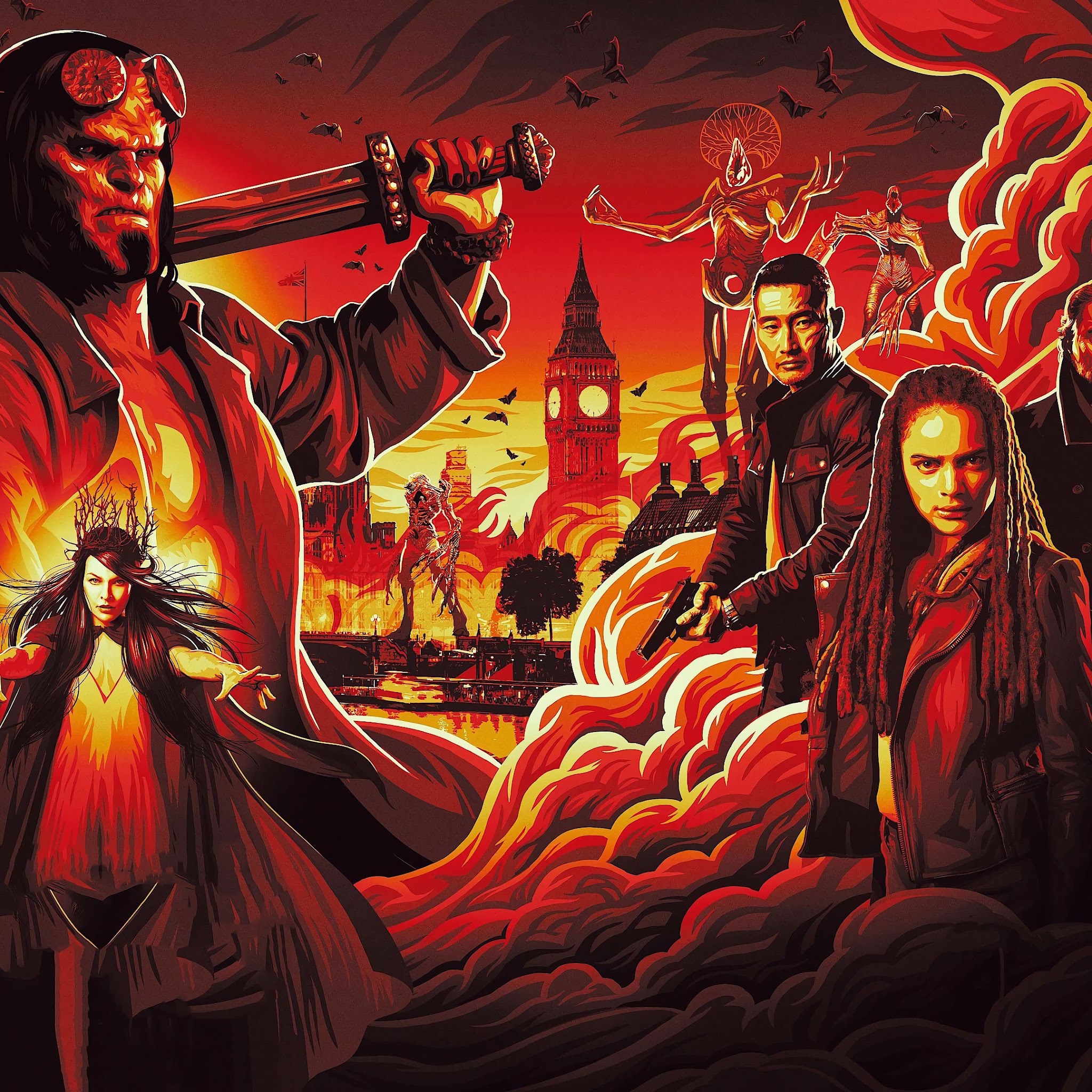 Hellboy, 2019, Characters, 4K, #26 Wallpaper iPhone Phone