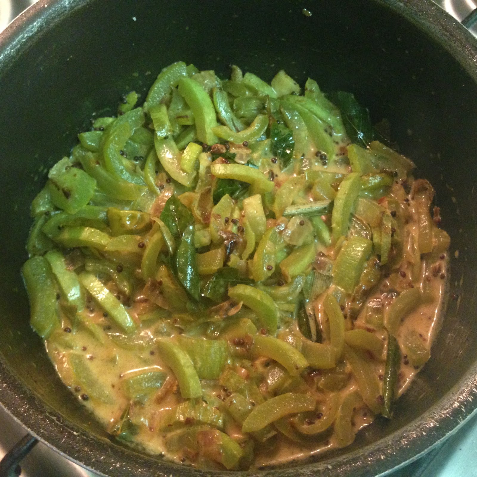 Sri Lankan Snake Gourd (Pathola) Curry