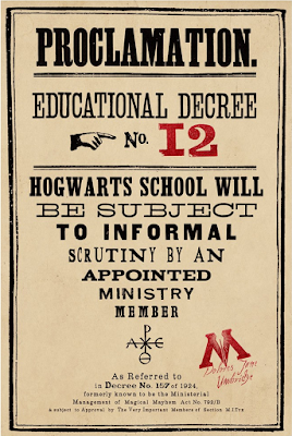 Harry Potter World: DECRETOS DE UMBRIDGE