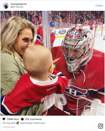Carey Price's daughter at the Bell Center to cheer her dad - sizzled Feed