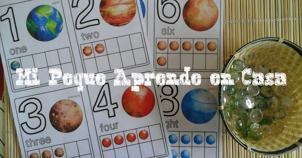 Mi Peque Aprende en Casa: Planetas y matemáticas