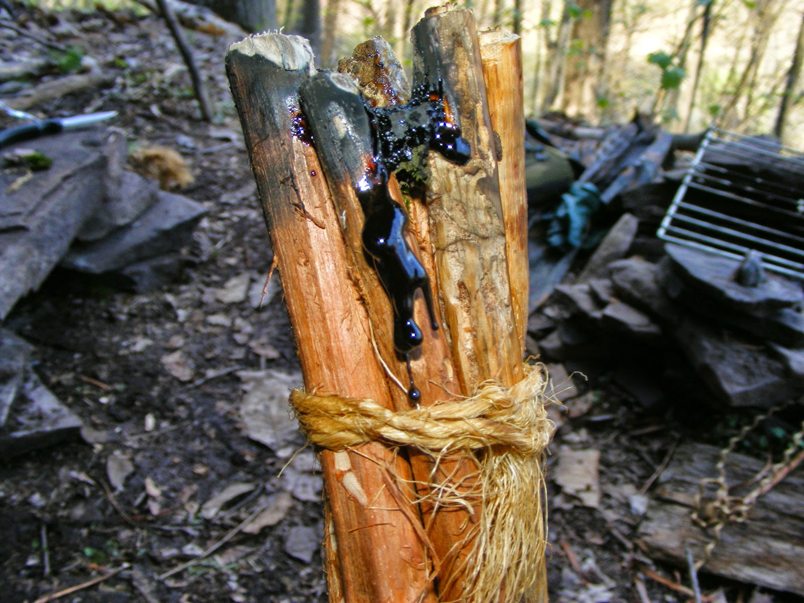 Mountain Mann Survival: Making A Pine Pitch Torch