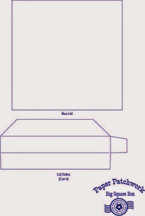 The Papercraft Post: Big Square Box: Paper Patchwork