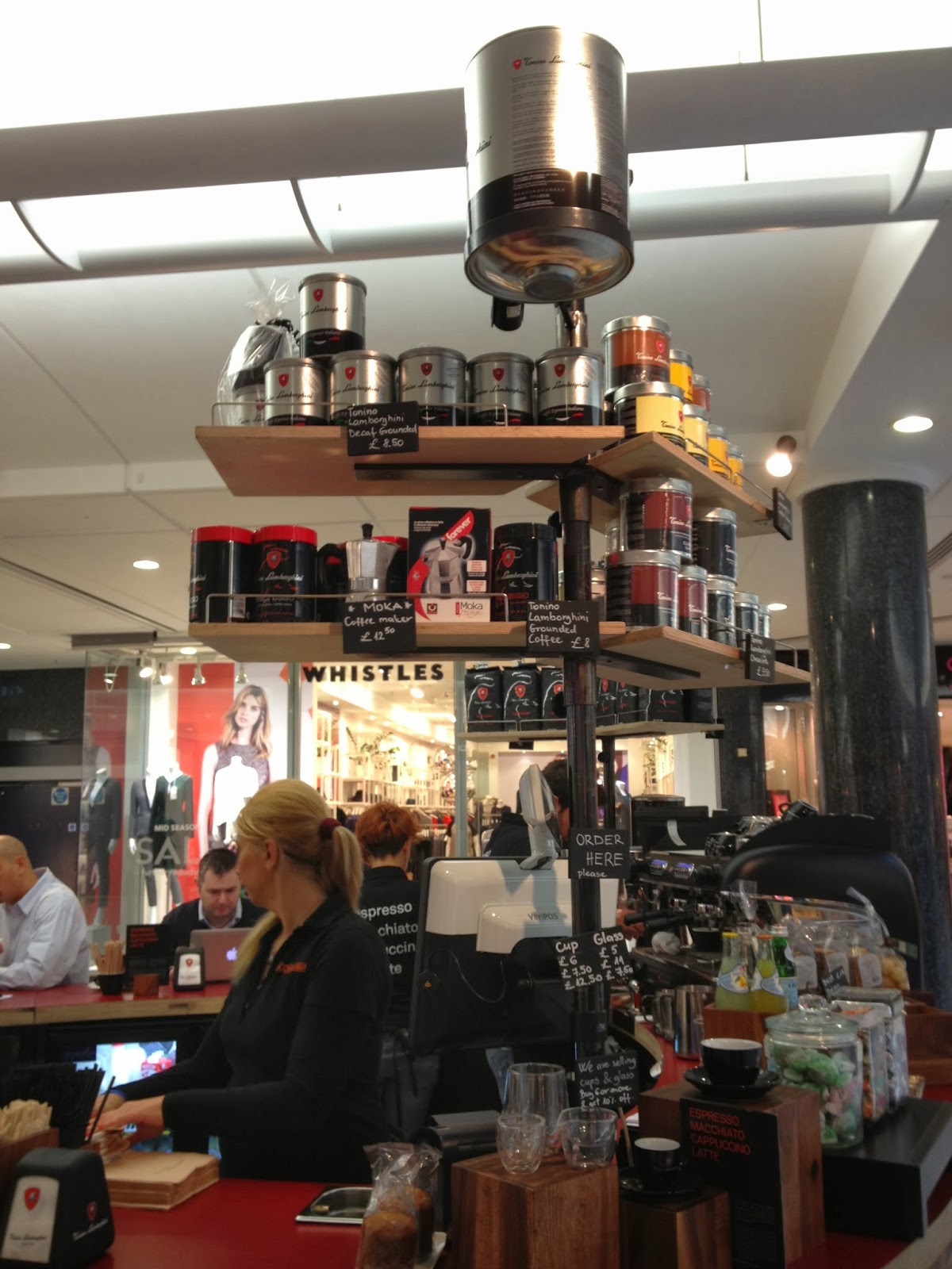 Coeur de chilli: Macchiato Bar- Tonino Lamborghini cafe.....my first ...