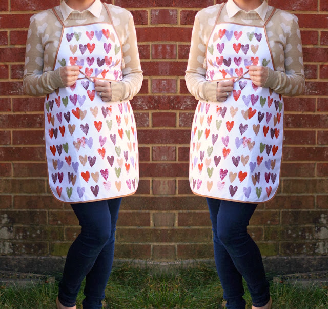 DIY Hand-Stamped Heart Apron for your Holiday Cooking/Gifting/EATING ...