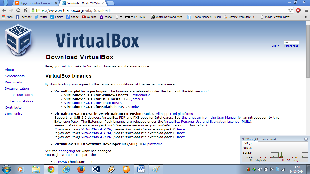 Catatan Jurusan TKJ (Teknik Komputer dan Jaringan): Pengertian Virtual Box