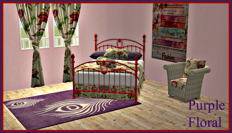 Sims 2 Creations by Tara: Purple Floral
