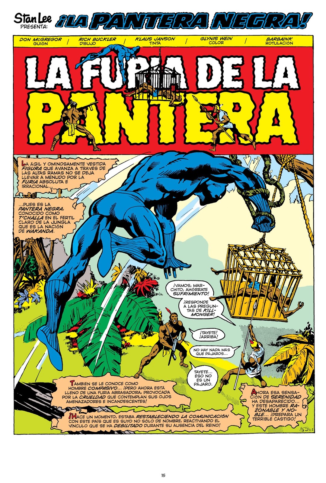 Galicia Comic: Marvel Gold: Pantera Negra 1 - La furia de la Pantera