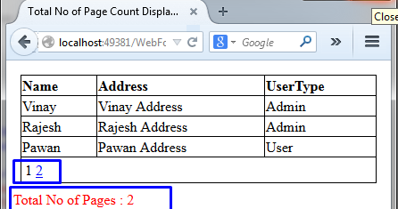 Total No of Page Count Display On Label of GridView In Asp.Net Using C# ...