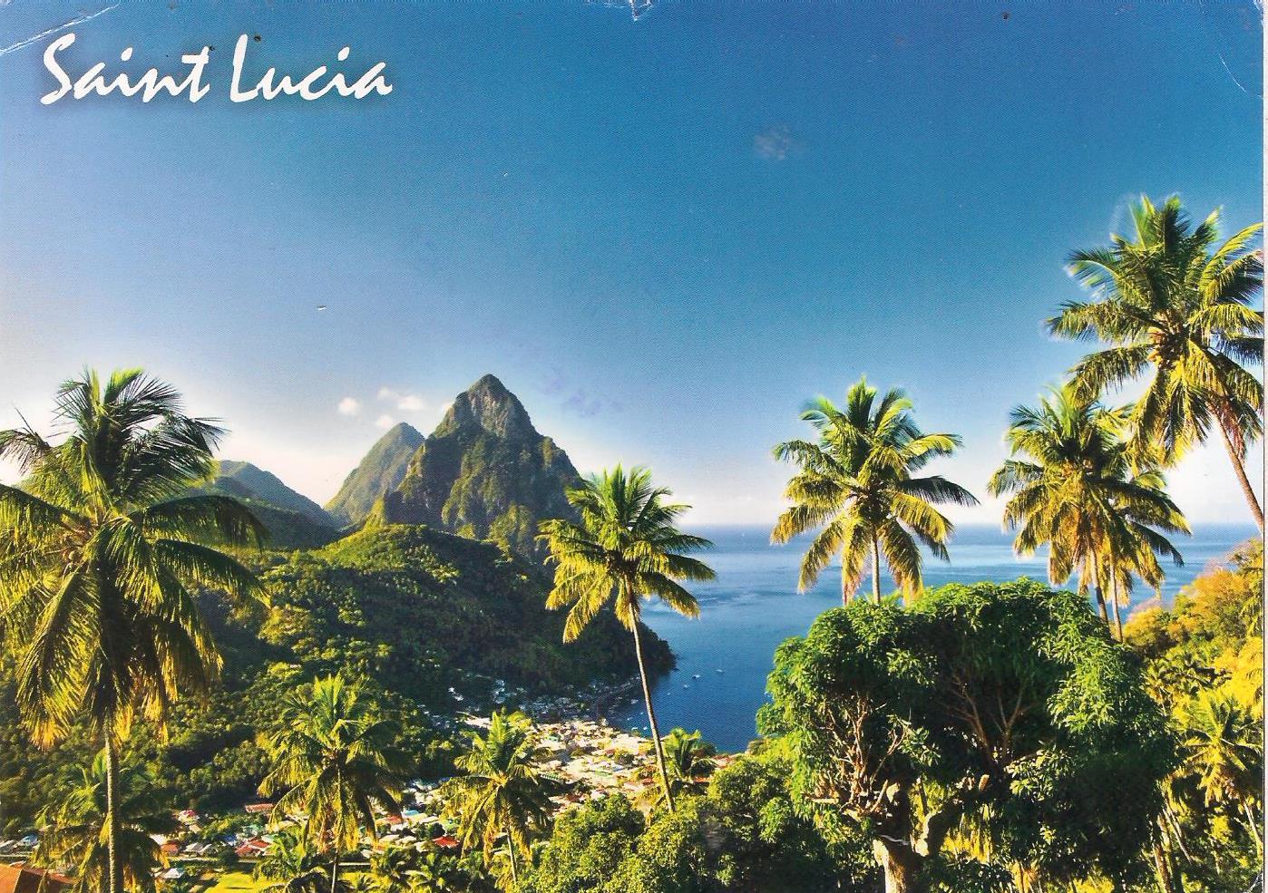 MY UNESCO WHS POSTCARDS COLLECTION: SAINT LUCIA - Pitons Management Area
