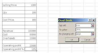 Excel Tips to work as Professional: Analysis with Goal Seek & Data table