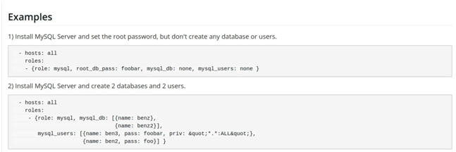 Roles Directory structure and Ansible Galaxy