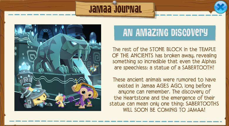 Animal Jam Community Blog: Sabertooth Tigers Coming To Animal Jam?