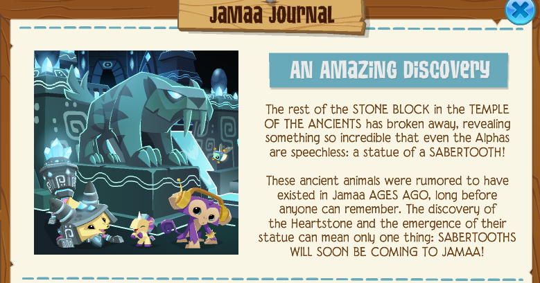 Animal Jam Community Blog: Sabertooth Tigers Coming To Animal Jam?