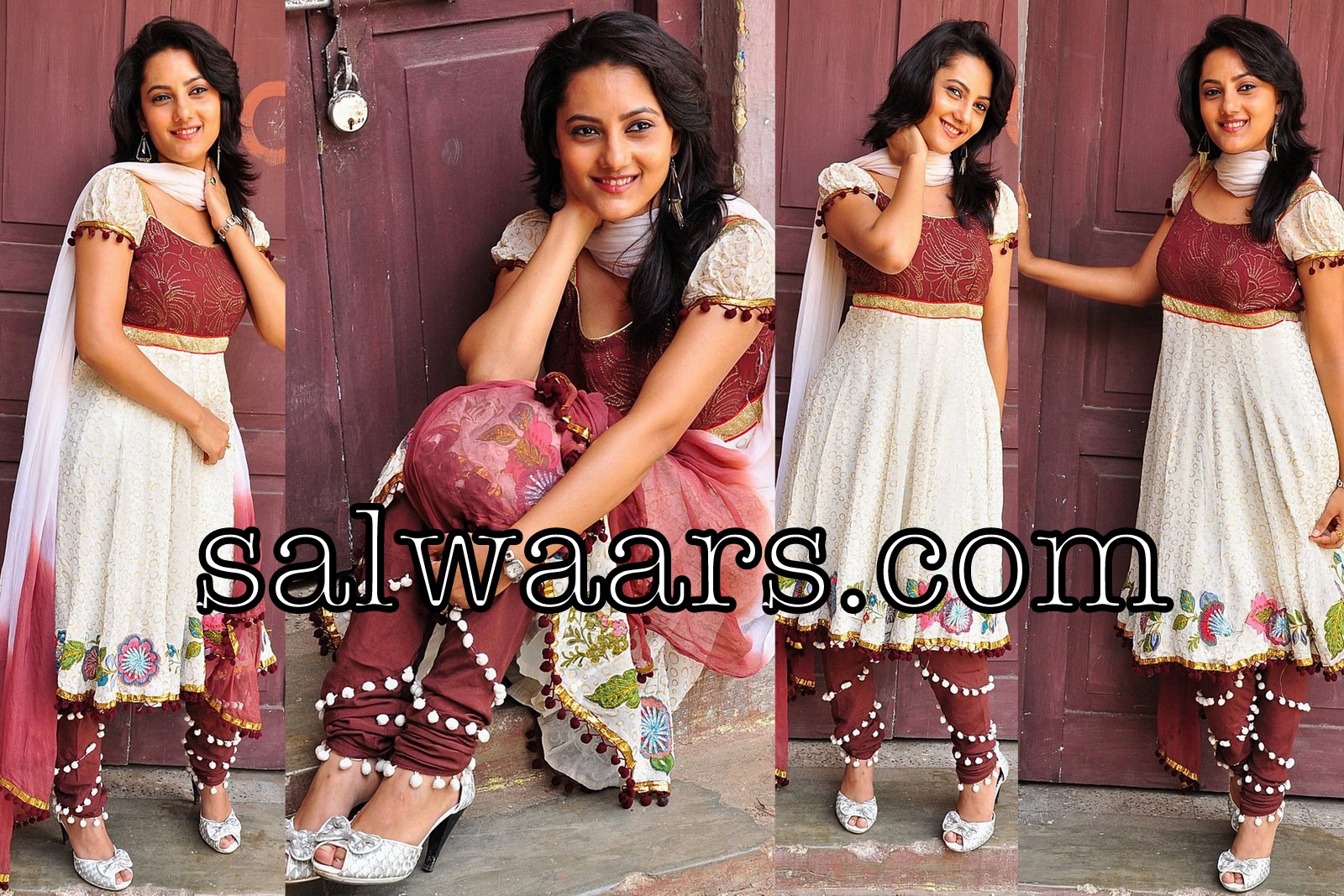 Tripti Sharma in White Puffed Sleeves Salwar Kameez - Indian Dresses