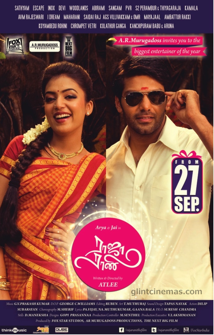 Raja Rani Release Date Posters