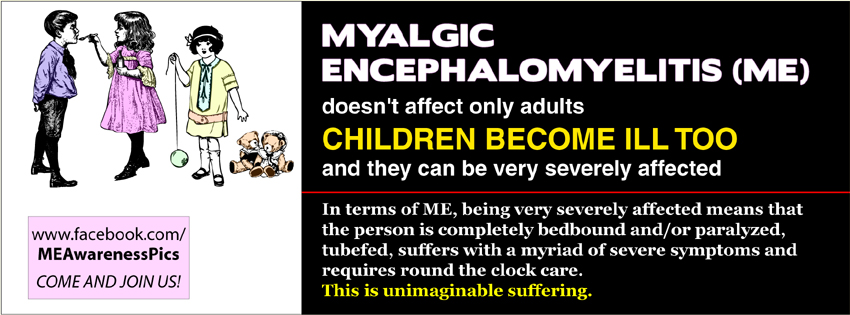 ME Awareness: Words and Pictures: Children get ill with Myalgic ...