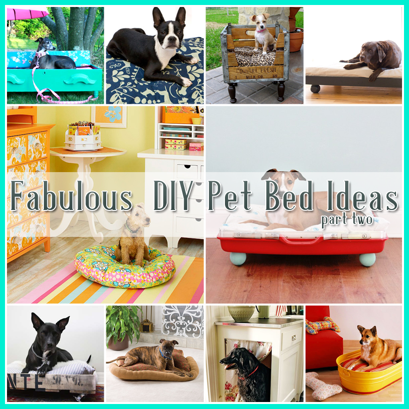 25 Fabulous DIY Pet Bed ideas! - The Cottage Market