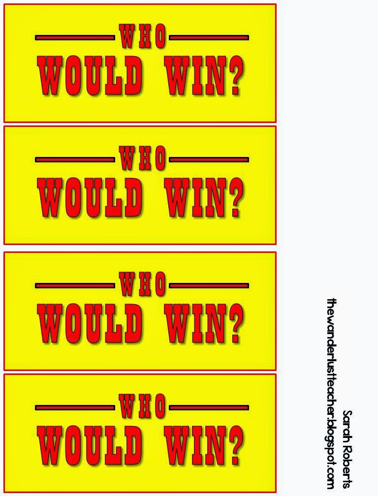 The Wanderlust Teacher: Who Would Win?