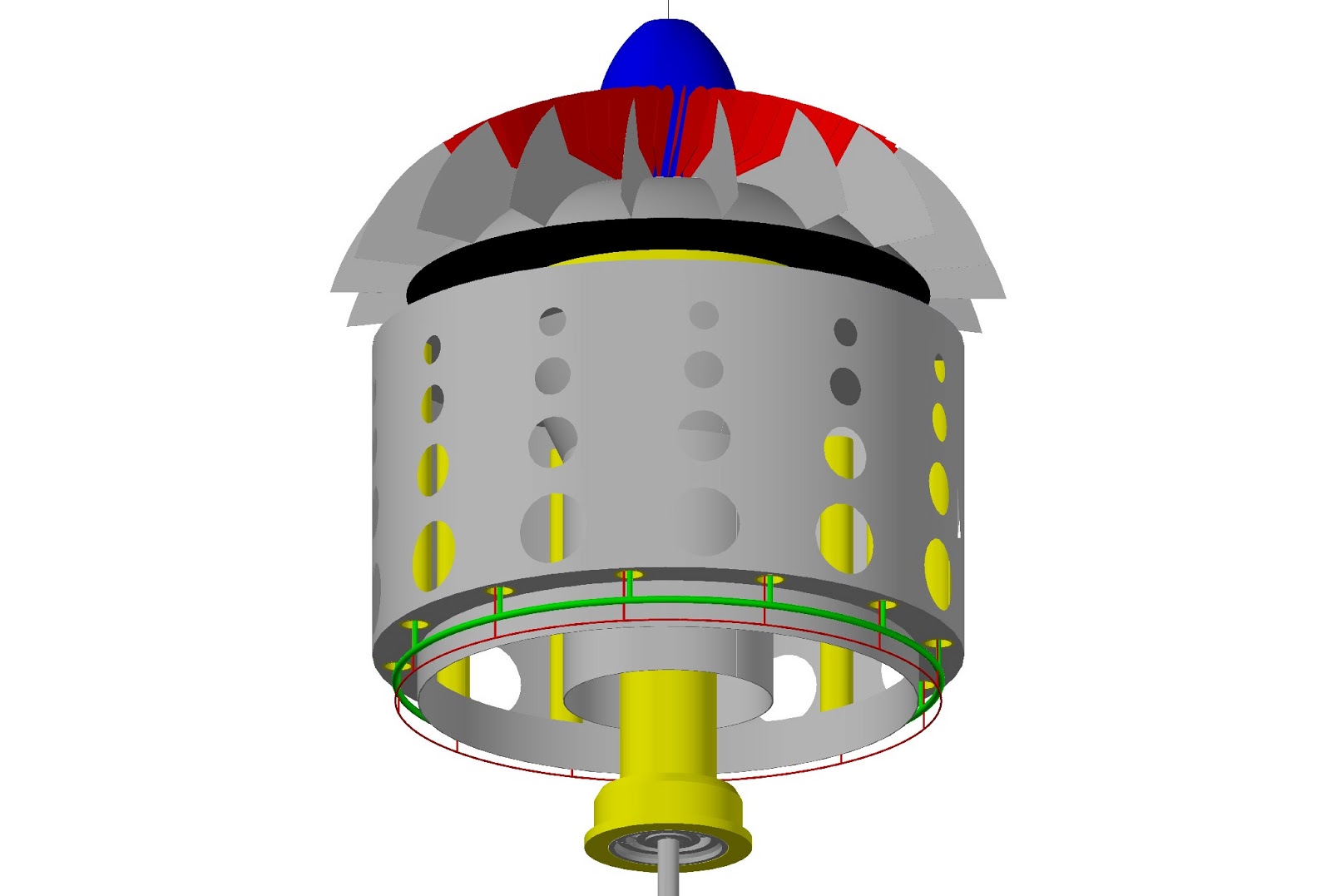 mini jet engine: gambar 3D mini jet engine