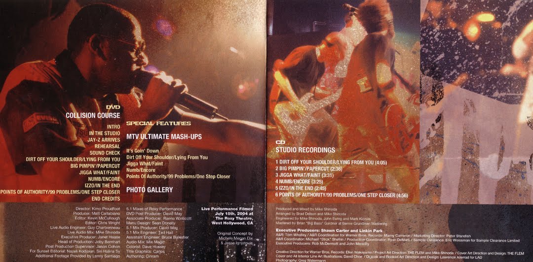 Encarte: Jay-Z and Linkin Park - Collision Course - Encartes Pop