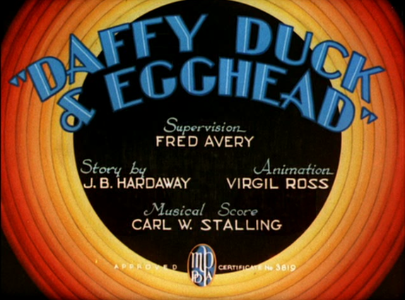 Likely Looney, Mostly Merrie: 188. Daffy Duck and Egghead (1938)