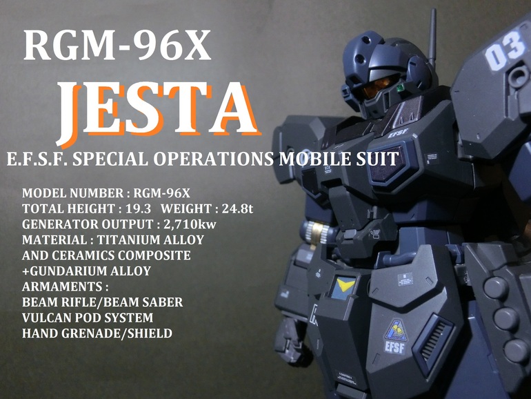 GUNDAM GUY: MG 1/100 RGM-96X Jesta - Painted Build