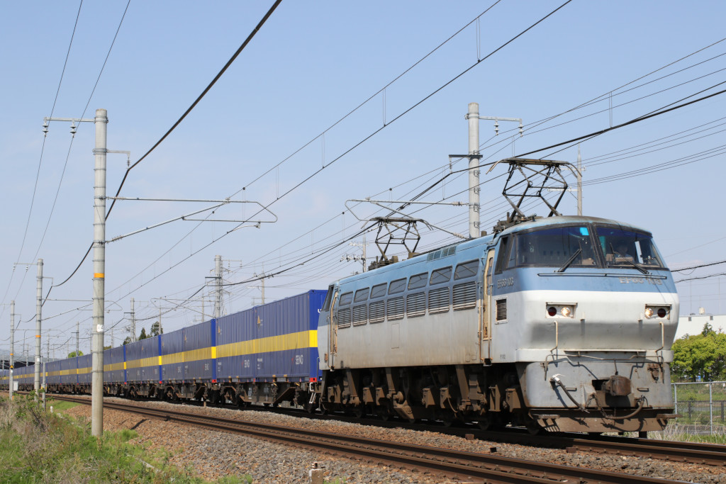 線路際の小さな幸せ: 2059レ EF66 103 『カンガルーライナーSS60』 丸目のサメ、DAINICHI GROUP×4