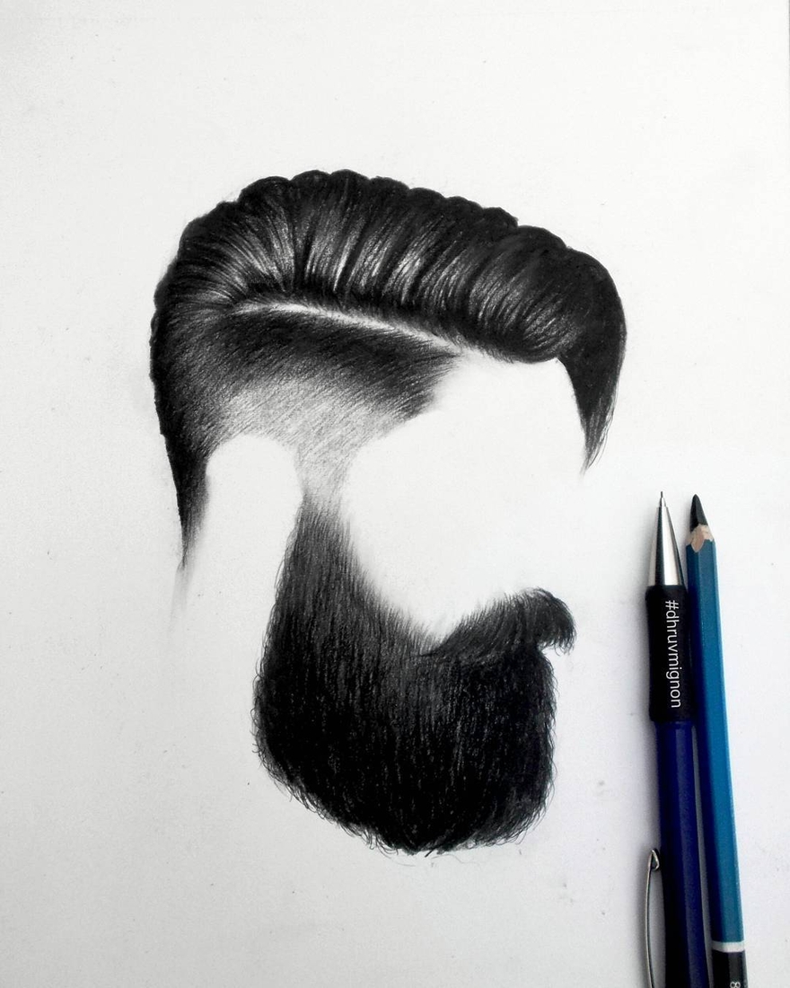 Realistic Hair Sketches