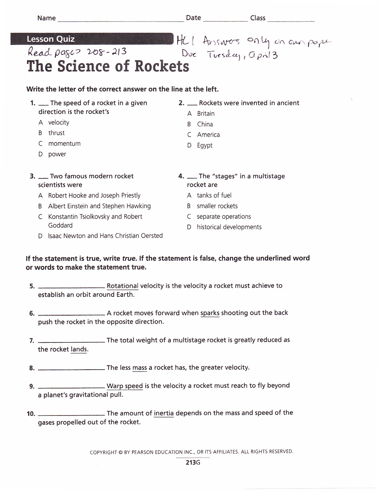 Dr. Gayden's Eighth Grade Science Class: April 2012