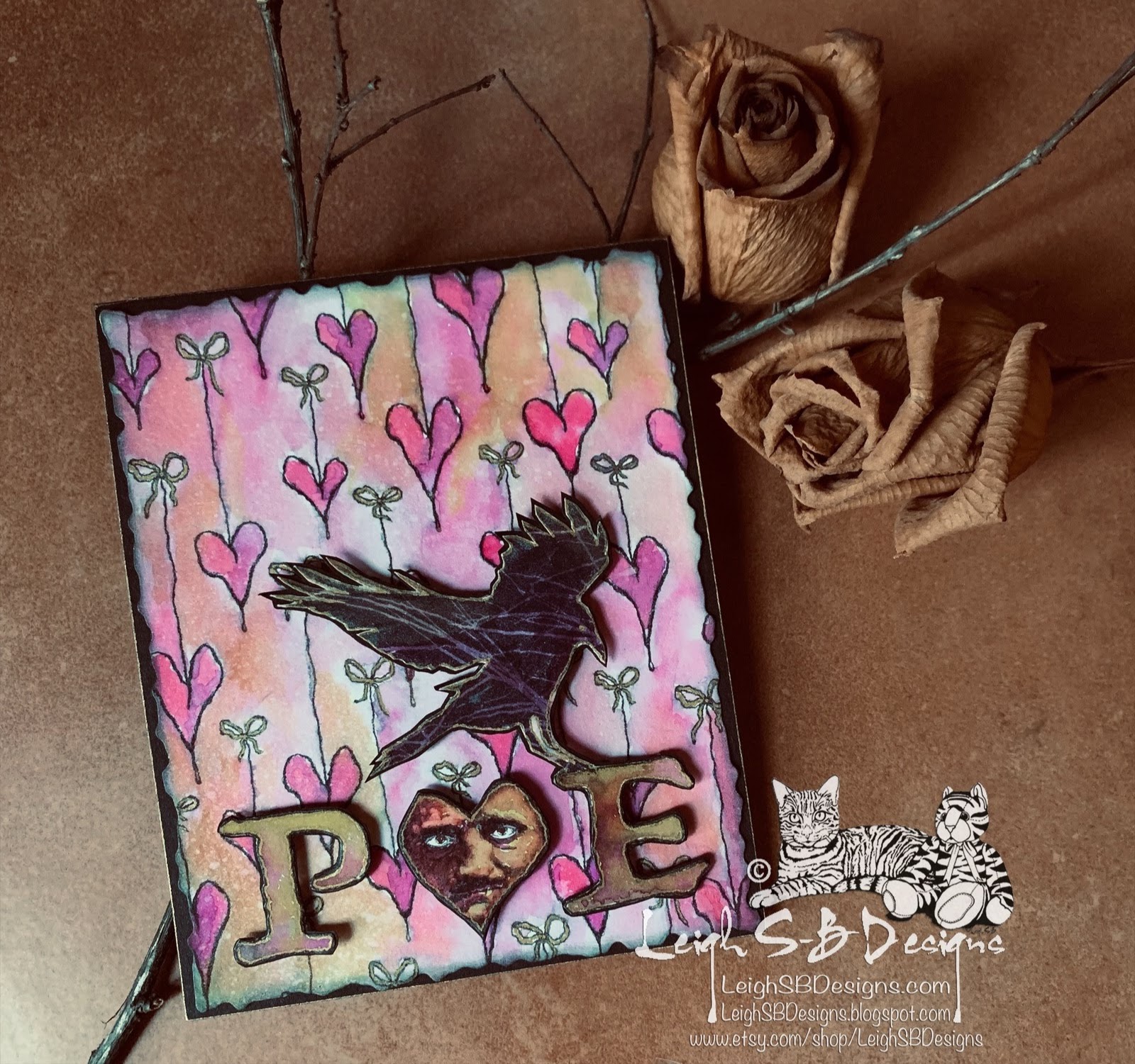 LeighSBDesigns: "My Dark Valentine" Blog Hop 2019: Day 5 - Three cards ...
