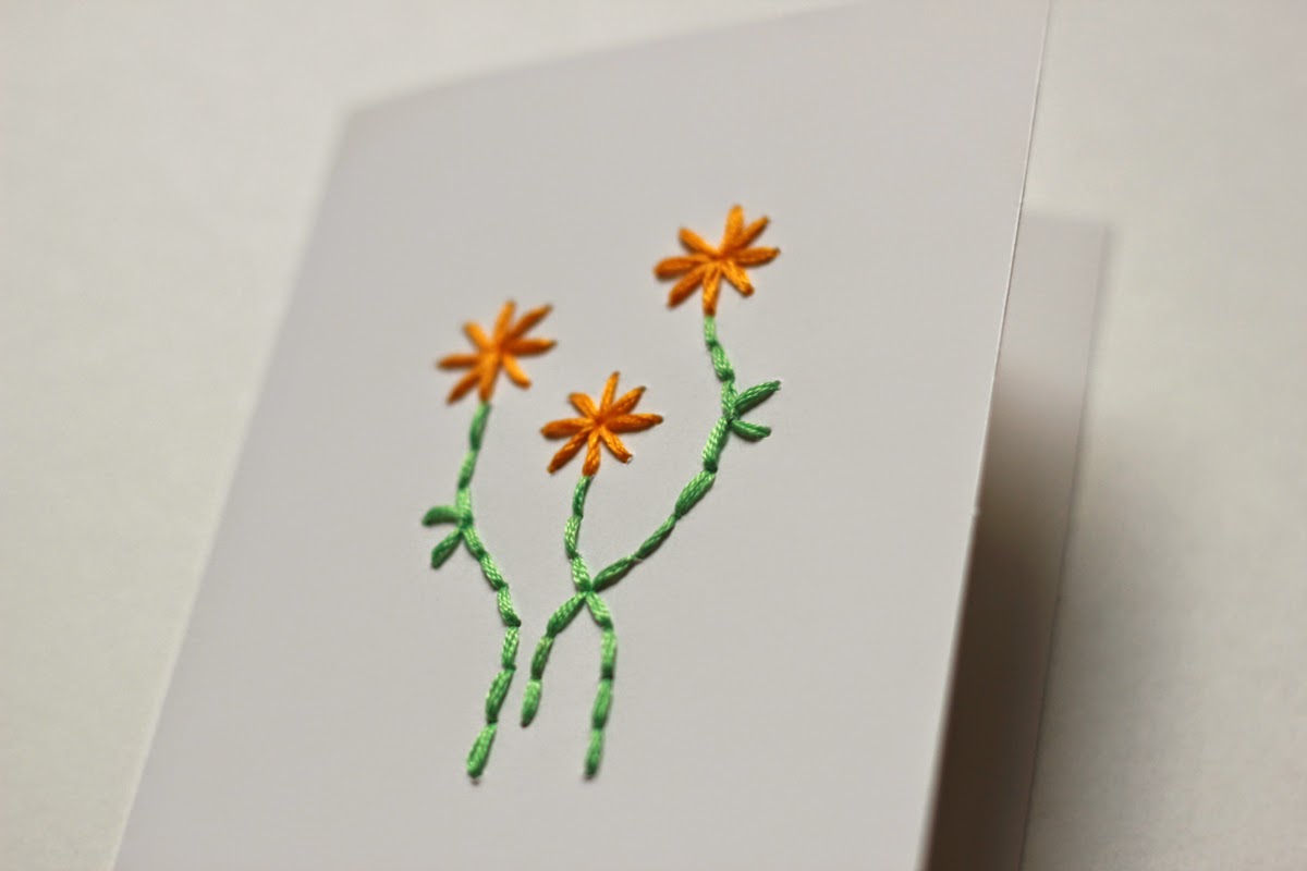 Embroidered Cards: New on Etsy | Melmaria Designs: Embroidered Cards ...