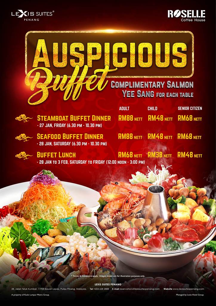 Auspicious Steamboat Buffet Dinner @ Lexis Suites Penang - I Blog My Way