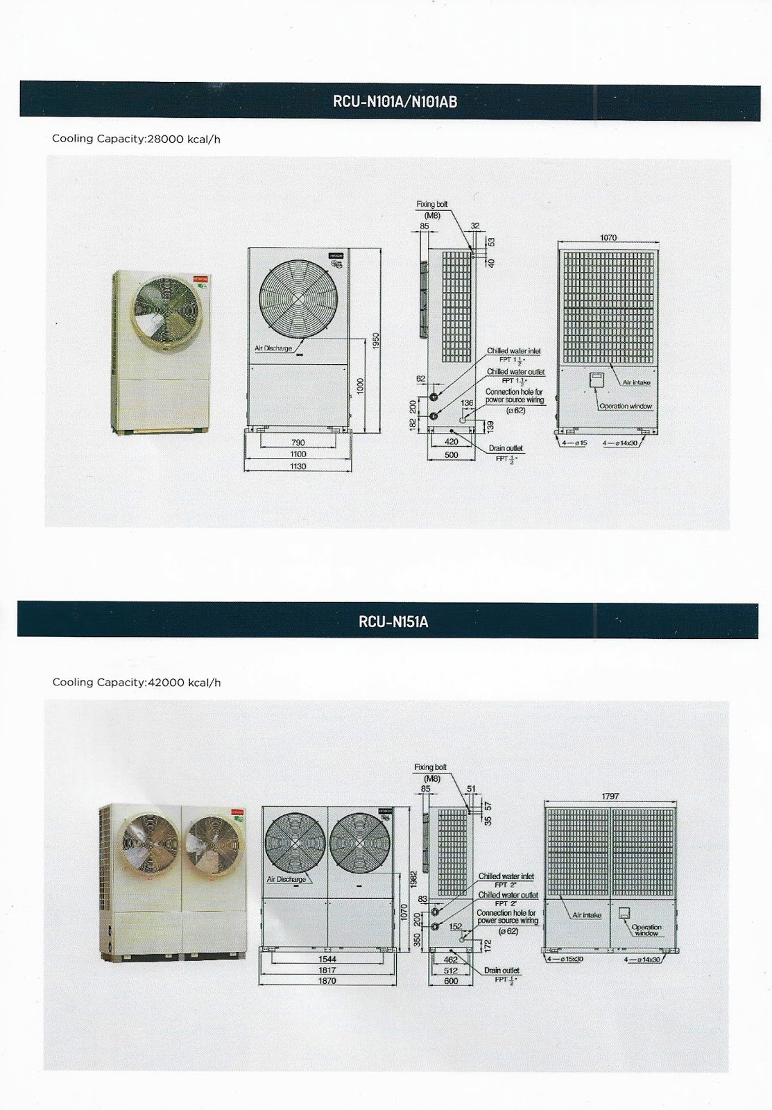 MaximaxSystems.com: HITACHI AIR COOLED WATER CHILLER