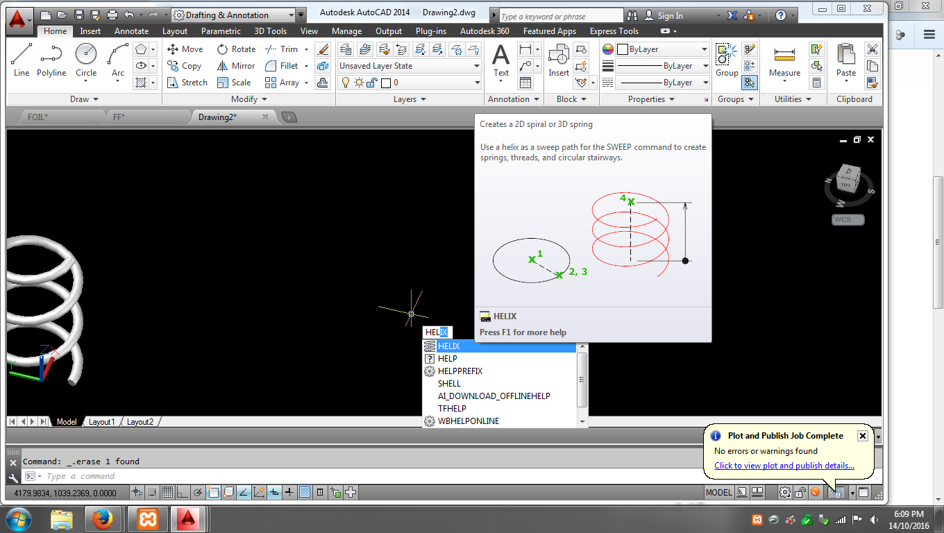 Cara Membuat Per / Pegas Dengan Perintah HELIX pada Autocad 2014 - How ...