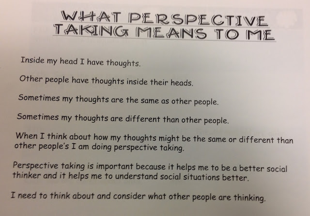 Memorial School Guidance: February Social Skills Lesson: Perception