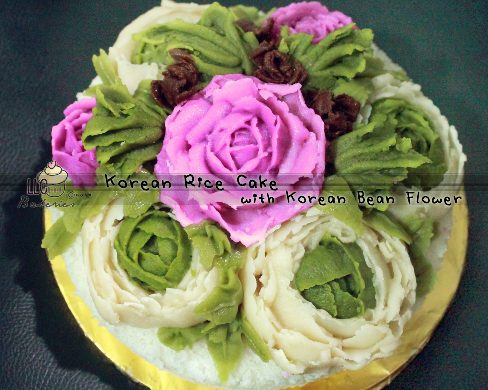 LLC Bakeries: Korean Rice Cake @ Baekseolgi with Korean Bean Flower ...
