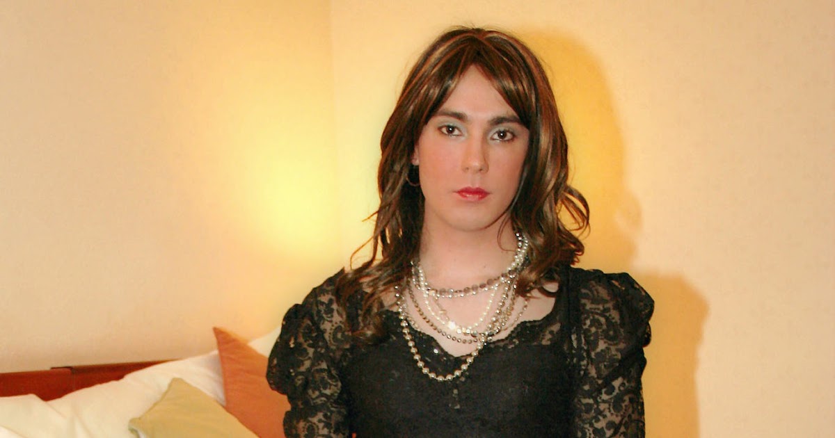 Tgirls on Flickr: Jenny in lacy dress