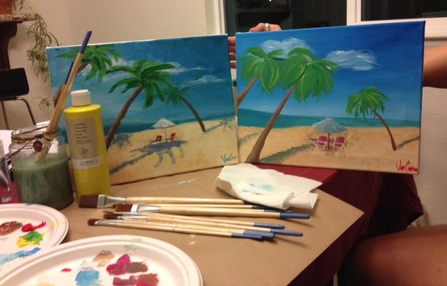 Paint and Sip: Summer Splash Theme - Paint this
