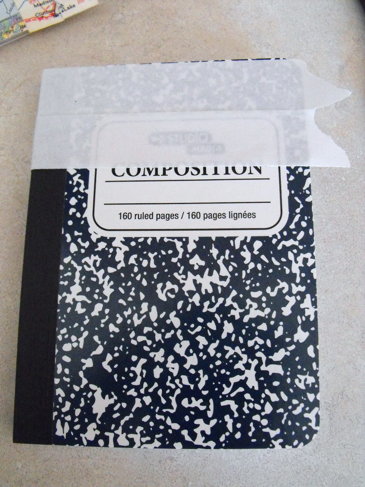 Ruby Murrays Musings: Ways with Vintage Maps - Woven Notebook Tutorial