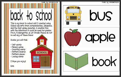 Back to School Unit | creating & teaching