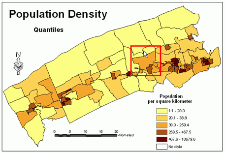 James McKinnell's Map Catalog: 32. Classed Choropleth Map