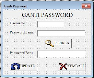 Cara membuat Form Ganti Password dari Excel Macro menggunakan Visual Basic Application