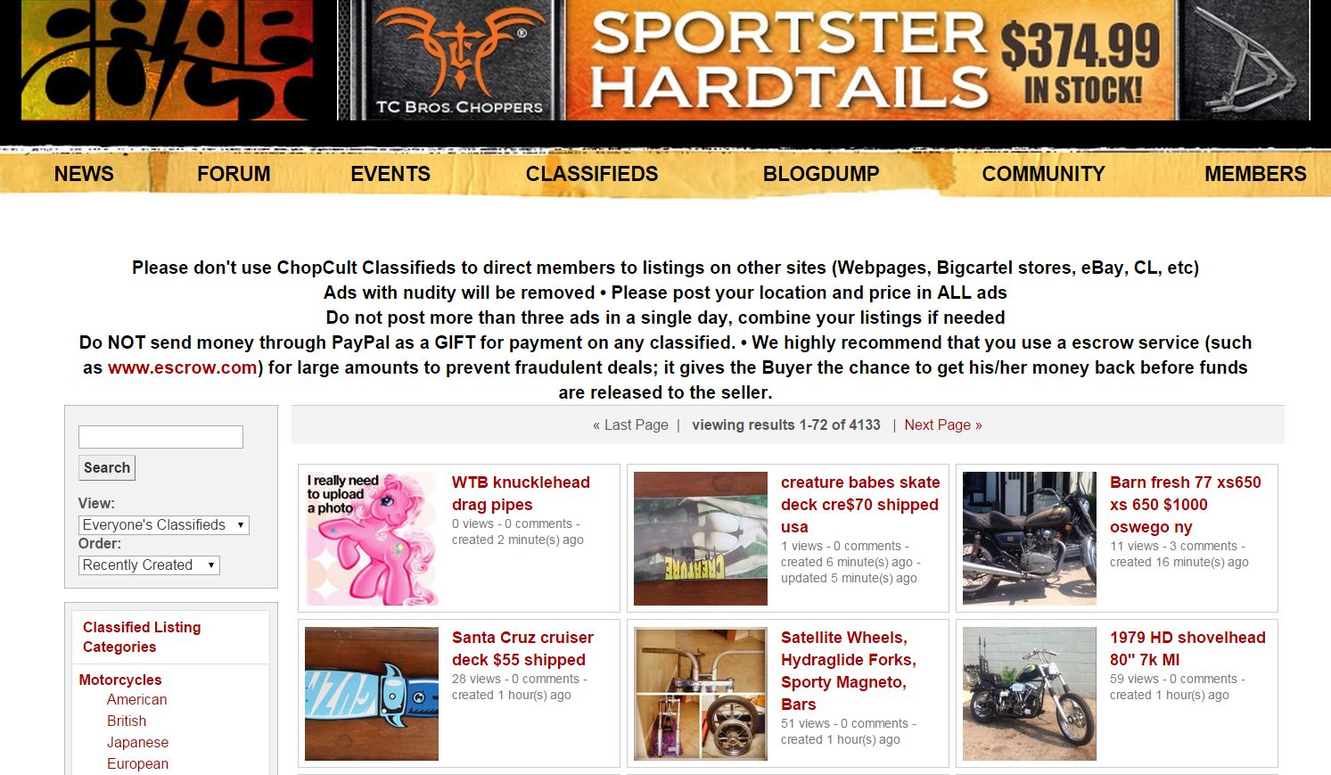 ChopCult New Weekly Newsletter Focusing On Classifieds Listings ChopCult New Weekly Newsletter Focusing On Classifieds Listings