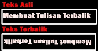 Cara memasang Script Untuk Membuat Tulisan Terbalik | TUTORIAL